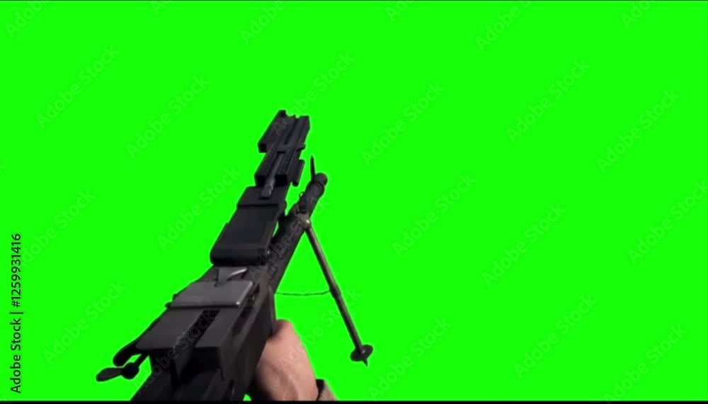 Gun Fire Green Screen Stock video, Handgun firing animation isolated on ...