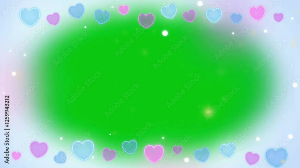 Video „Green screen love effect overlay.Green screen animation motion ...