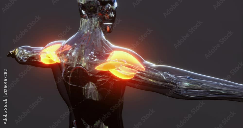 This detailed representation highlights the intricate anatomy of human ...