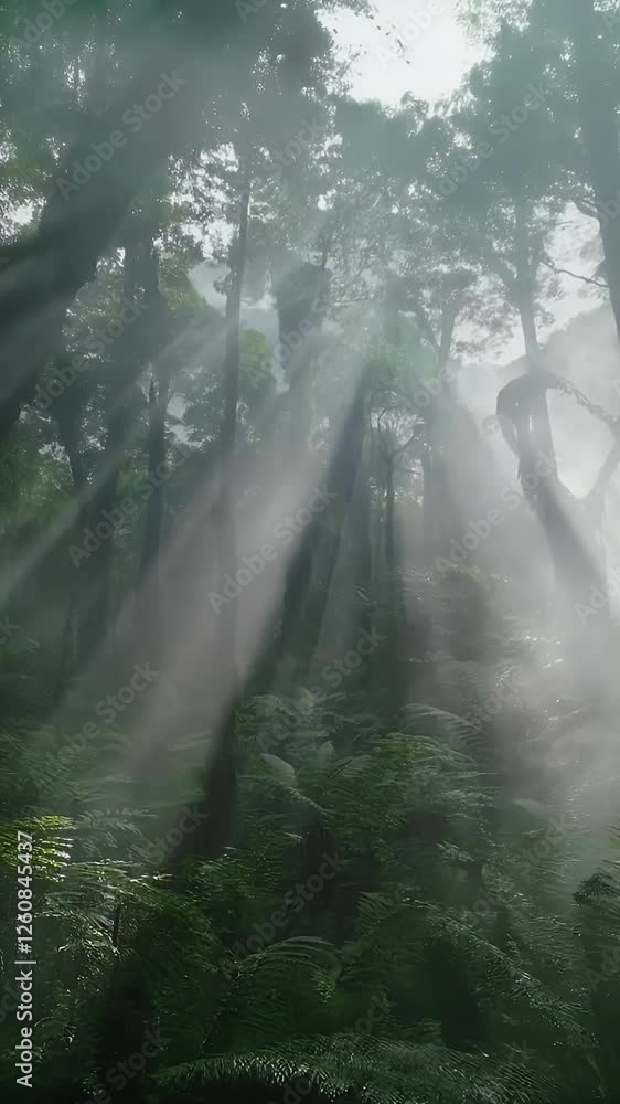 background animation render fog overlay landscape summer seamless tree ...