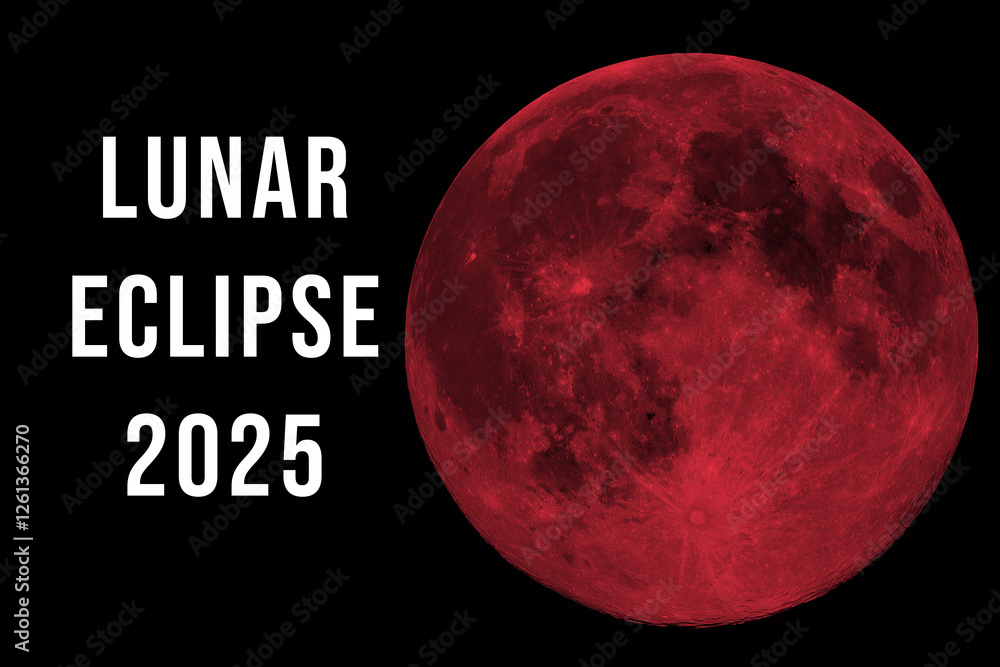 Poster blood lunar eclipse MARCH 2025 – Wall Art | UkPosters