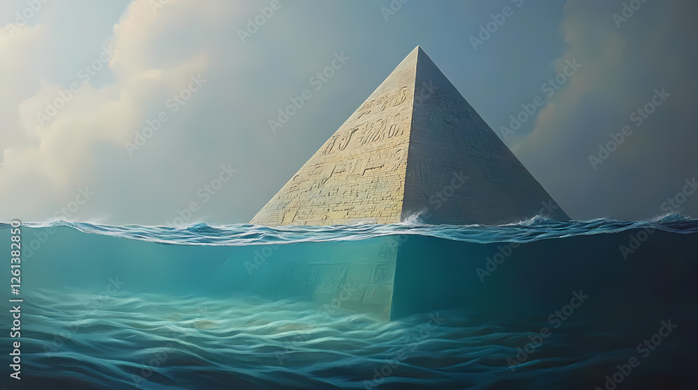 Poster The seabed's ancient pyramid, a remnant of a vanished ...