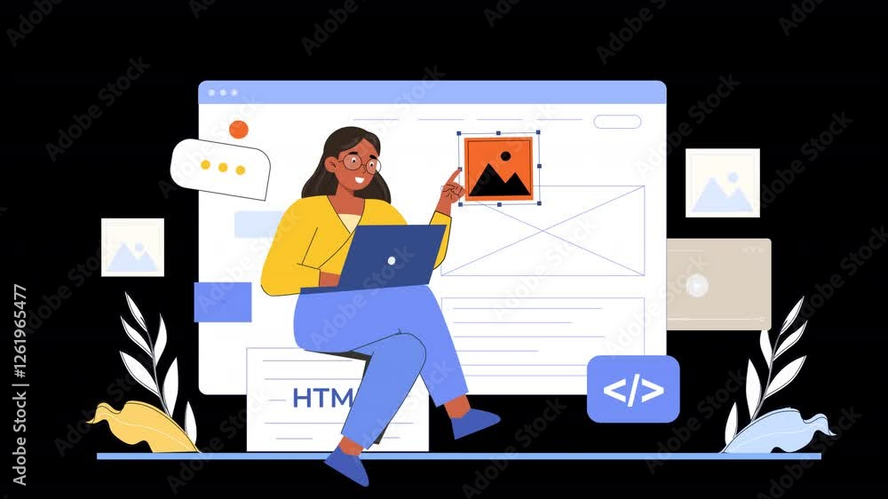 Explore UI/UX design concepts with flat vector animations, showcasing ...