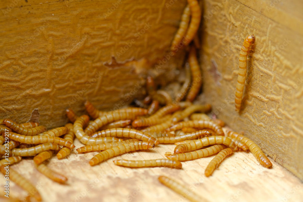 Poster Hongkong caterpillars are the larvae of the black beetle ...