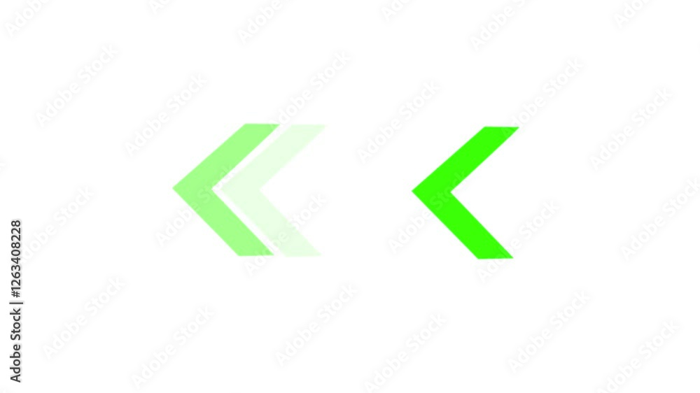 Arrow Loop Animation direction concept. colorful arrow icon concept ...