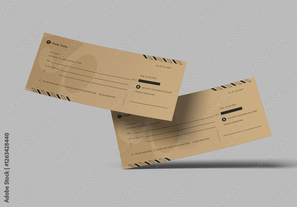 Bank Check Design Stock Template | Adobe Stock