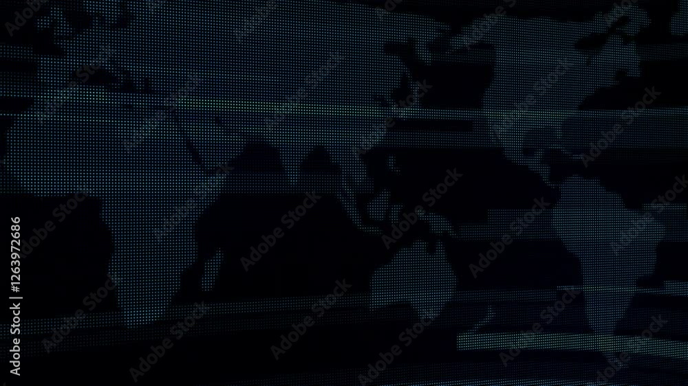 dot ball earth map animation news background ,simple dot news tech ...