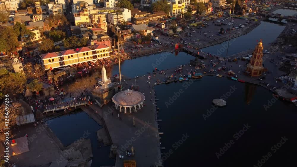 Nashik city Hindu pilgrimage temples, Panchavati ganga ghat on the ...