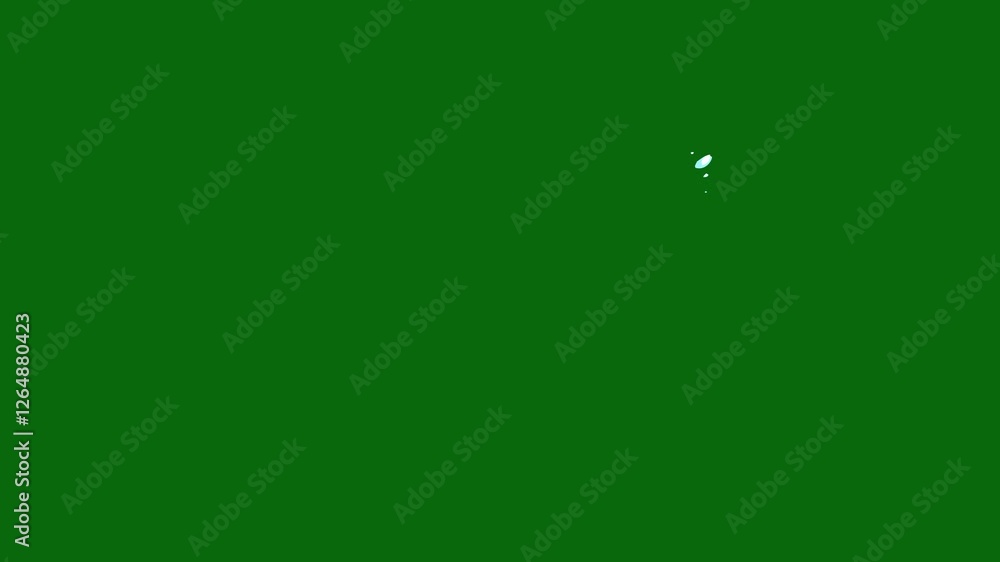 Colorful cartoon liquid transition animation on green screen. smooth ...