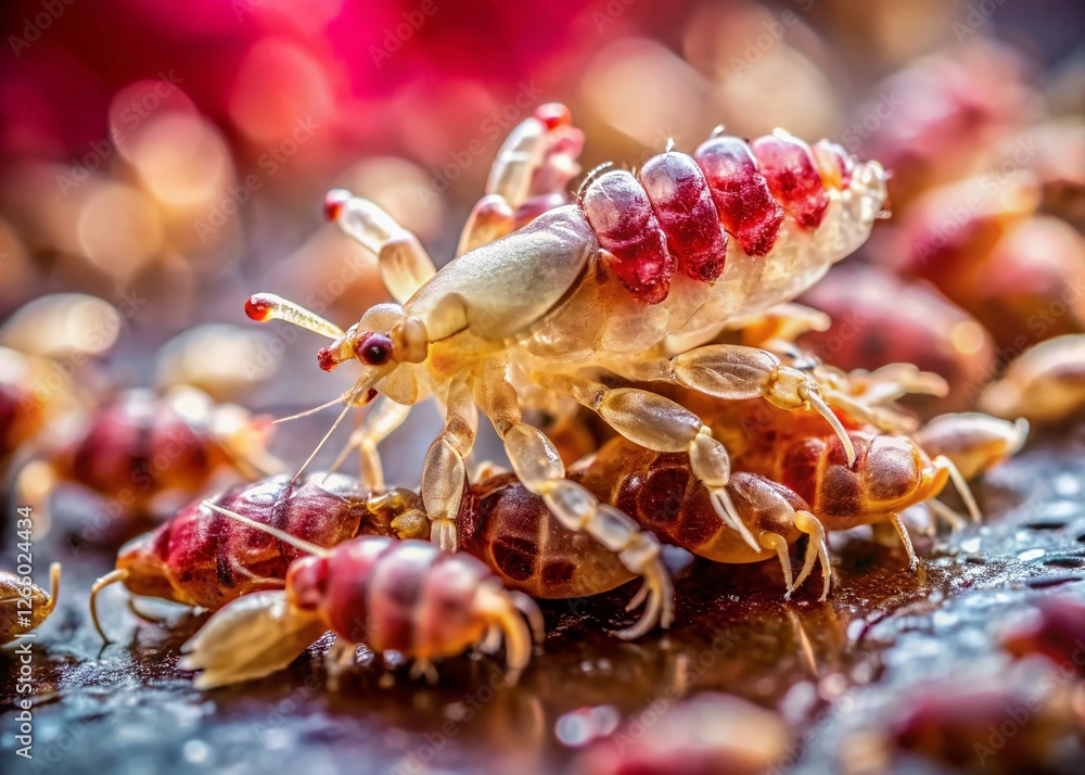 Photo & Art Print Microscopic Close-up of Head Lice Engorged with Blood ...