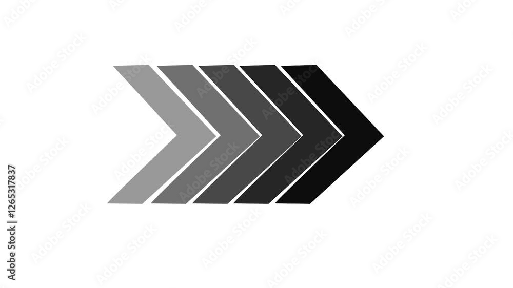 Arrow Loop Animation direction concept. colorful arrow icon concept ...