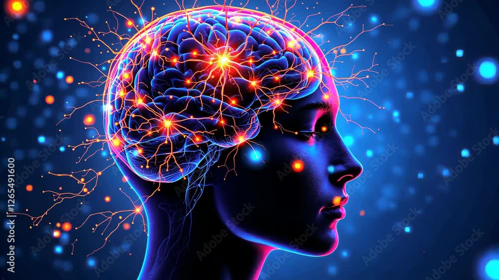 The Mind Awakened: An abstract digital illustration depicting a human ...