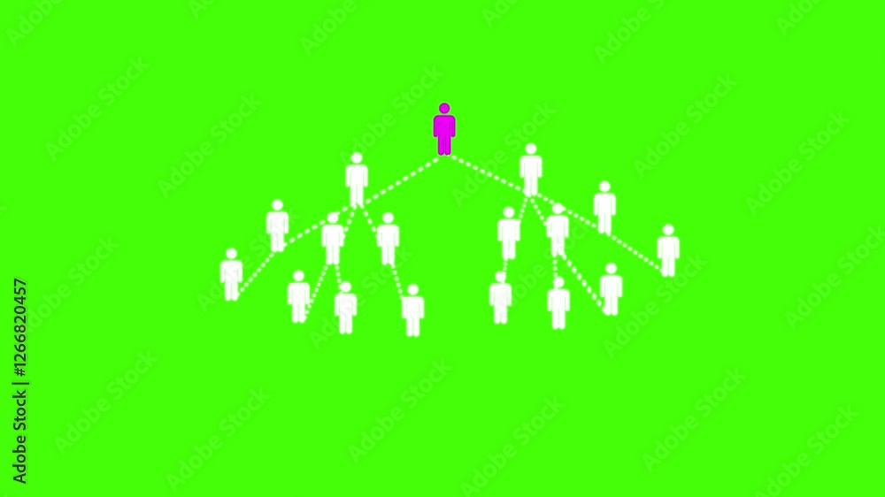 vector illustration of a group of people. Hierarchical Organization ...