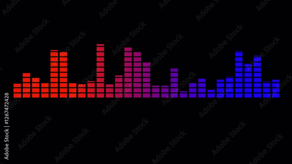 line audio wave visualization on a transparent background, audio ...