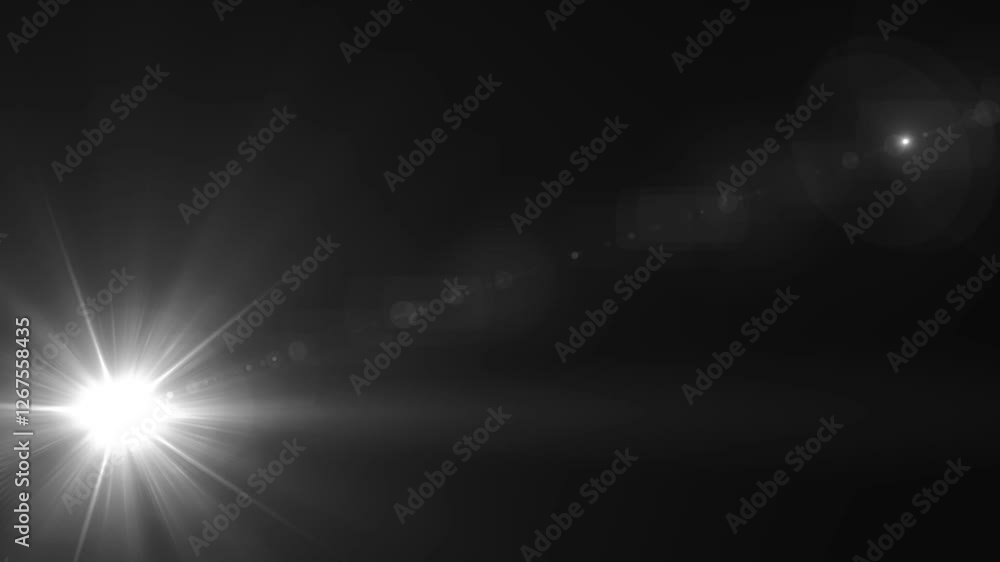 optical shine lens flares flickering rotation and light lens flares ...