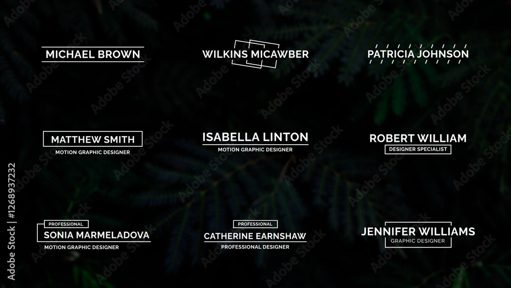 Clean and Minimalist Titles Stock Template | Adobe Stock