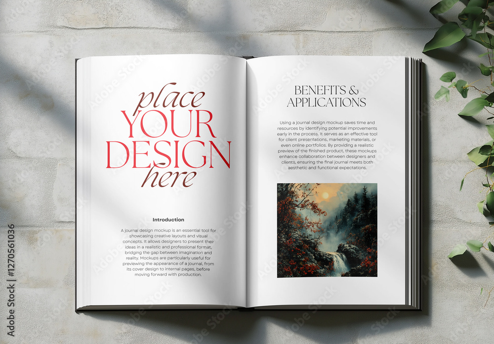 Magazine, Editorial, Brochure, and Open Book Spread Mockup ...