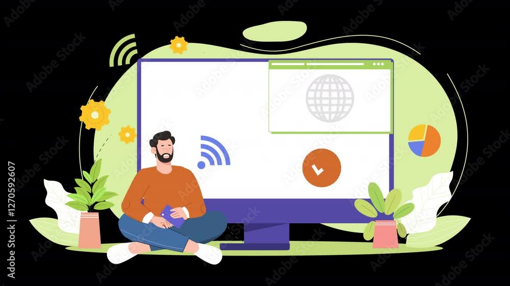 Vidéo Stock This flat vector animation depicts the wide range of ...