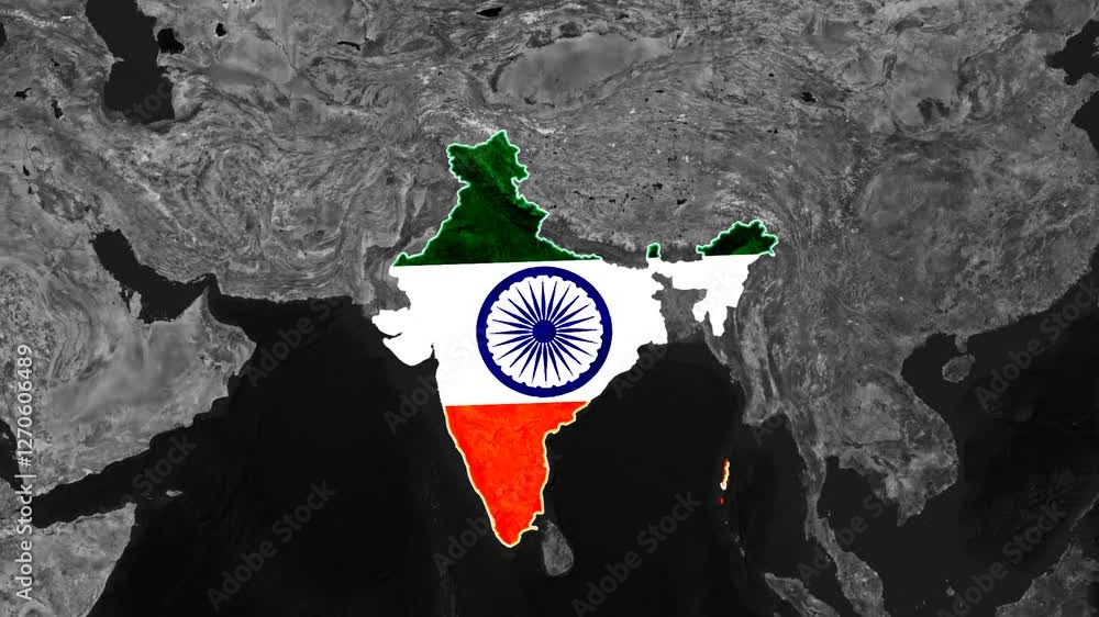 india map animation , 3d india map animation Stock 비디오 | Adobe Stock