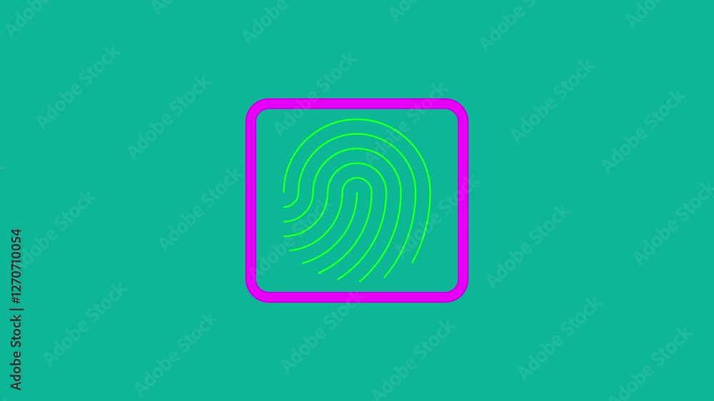 Finger-print Scanning Identification System. Biometric Authorizations and approval.Fingerprint ...