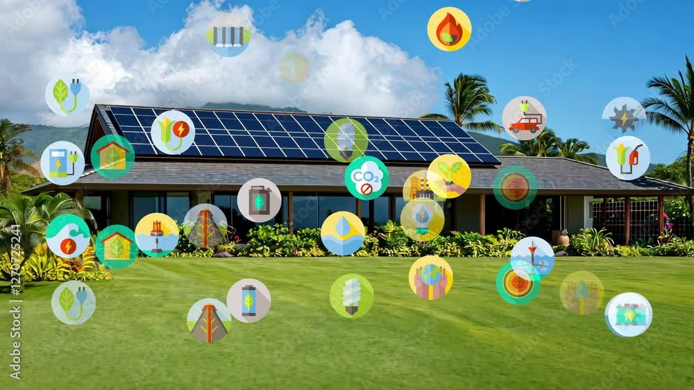 Smart Eco rooftop passive AI solar Save the planet earth in Net zero ...