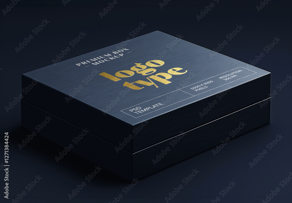 Premium Box Mockup for Luxury Brands Generated With AI Stock Template ...