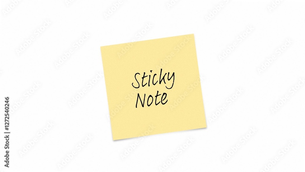 Modelo de Square Sticky Note do Stock | Adobe Stock