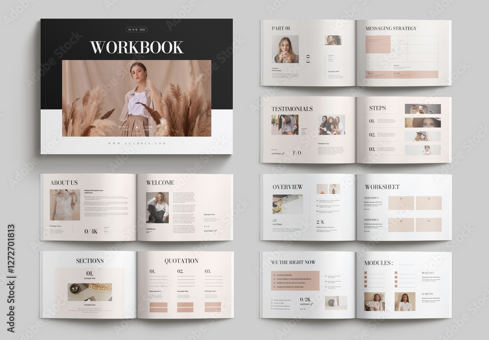 Work Book Template Stock Template | Adobe Stock