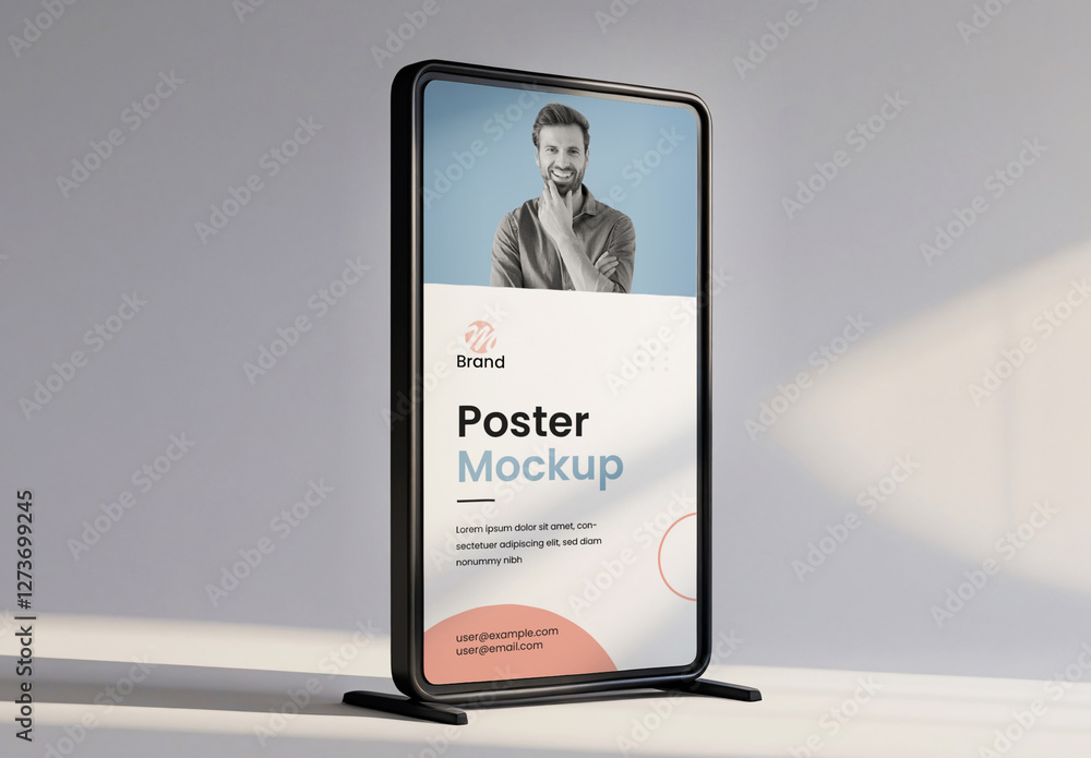Stand Poster Mockup Design Template Stock Template | Adobe Stock