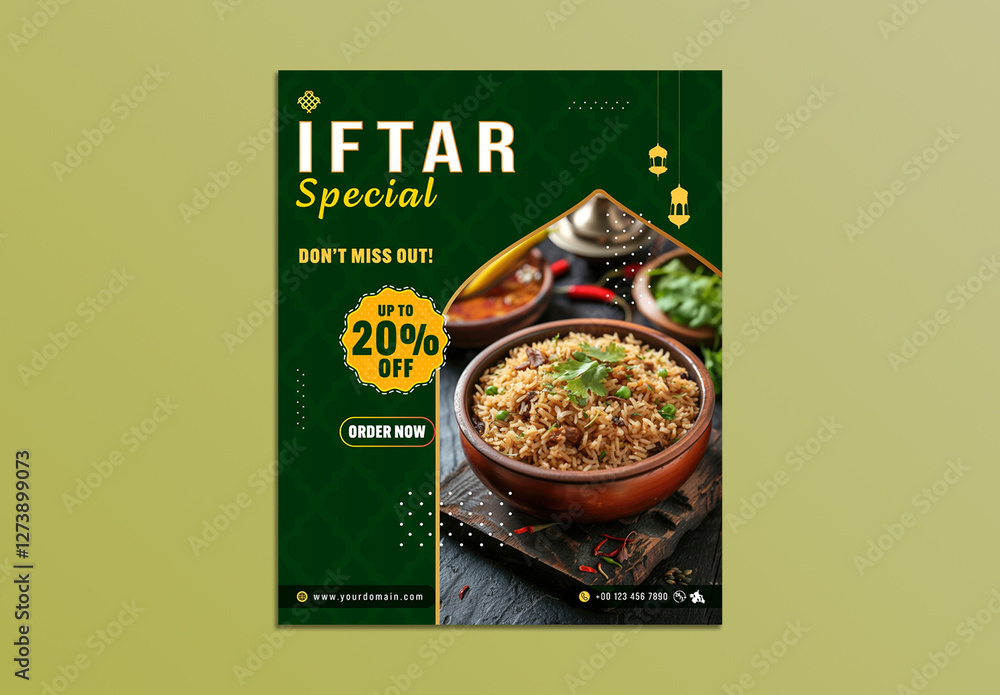 Iftar Party Sale Social Media Post Template – Ramadan Month Food ...