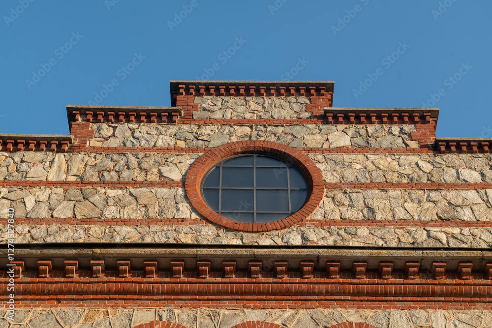 Poster detail of the project and recovery of a historic post-industrial ...