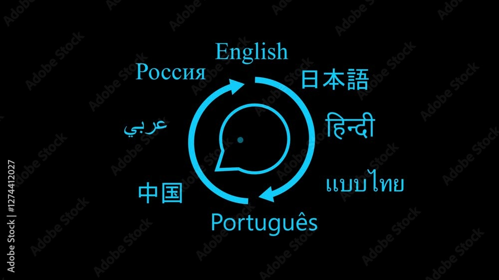 Language learning, translation or international communication, global ...