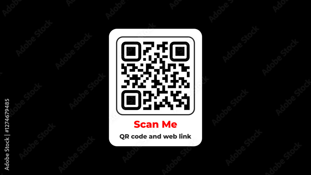 QR Code Lower Thirds Social Media 2. Stock Template | Adobe Stock