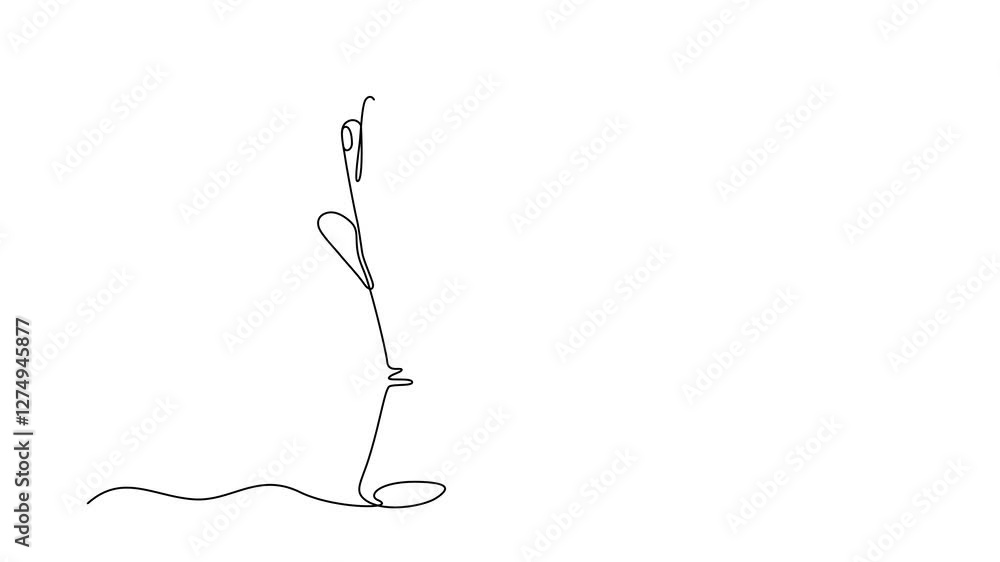 Applauding hands, hands clapping, animated self drawing of single ...