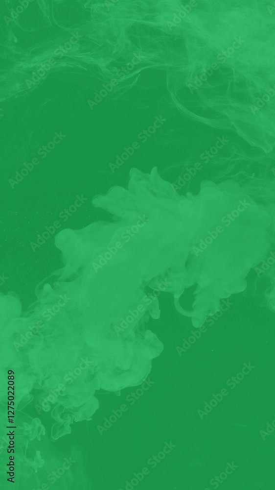 Wispy White Smoke Blowing with Green Screen Background. vertical ...