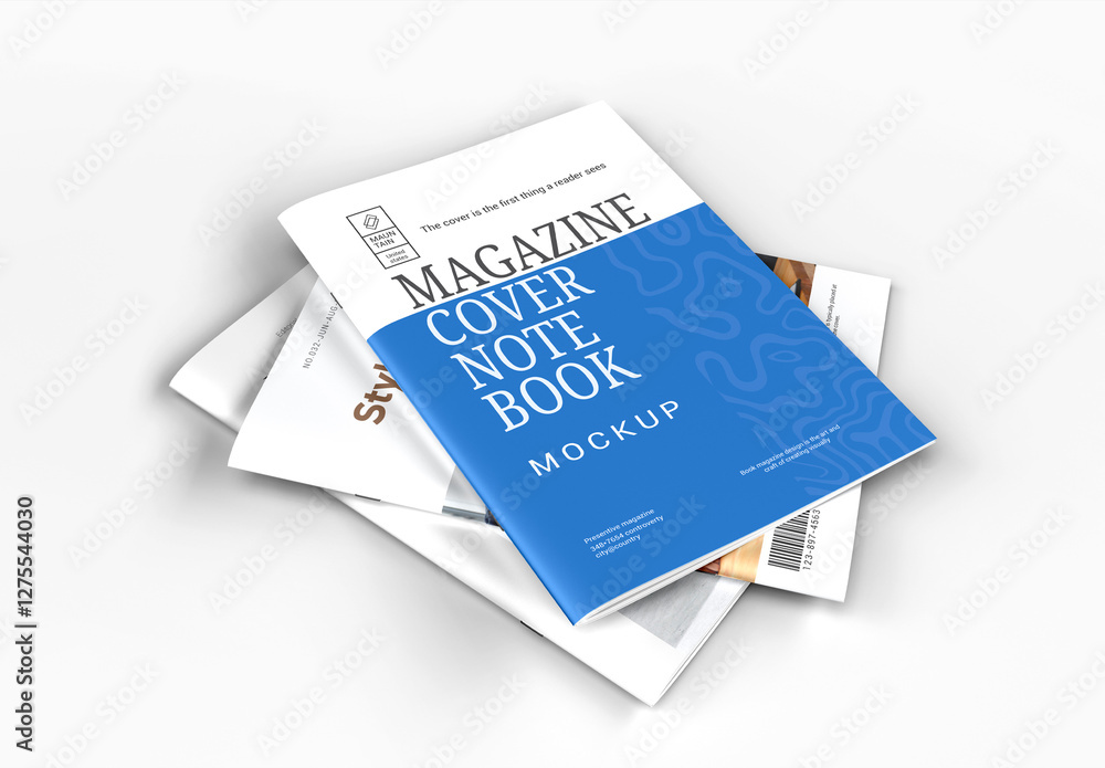 Magazine Cover Mockup Template Stock Template | Adobe Stock