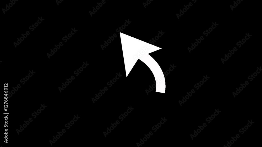 Mouse Click, Computer Mouse Animated symbol of arrow cursor. animation of a computer pointer ...