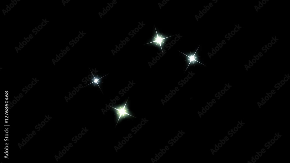 Star Twinkling, Glowing star Sparkle animation with Transparent ...