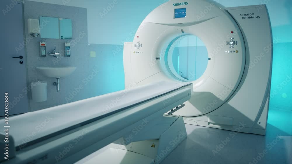MRI - Magnetic resonance imaging scan device in Hospital. Medical ...
