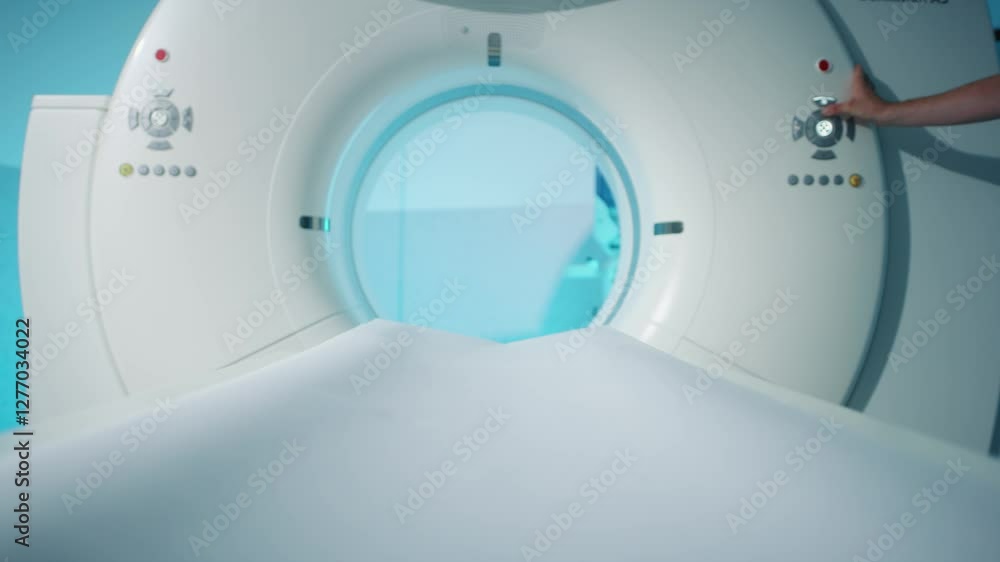 MRI - Magnetic resonance imaging scan device in Hospital. Medical ...