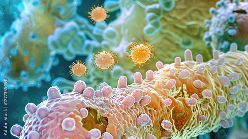 Poster A patient suffering from acute gastroenteritis is lying on a ...