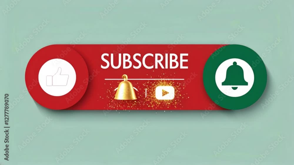 Green Screen Like and Subscribe Button Animation for Video Editing ...