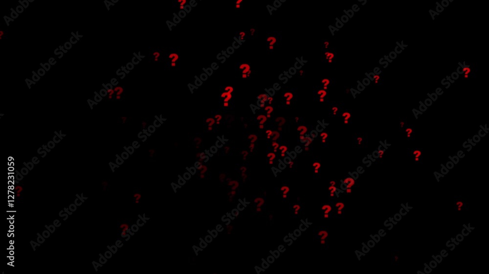 Questions Marks Animated 4K. Chroma Key Loopable. Question Mark ...