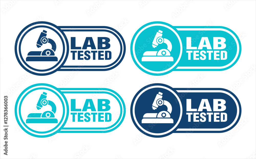 Poster lab tested verified icon label for purity and potency labeling ...