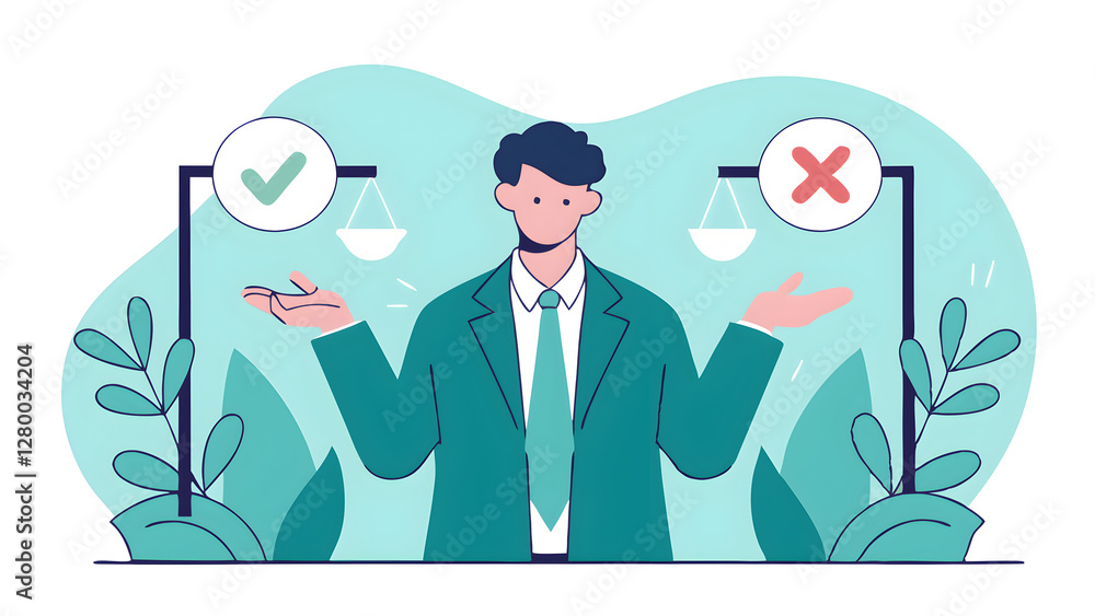 Poster business decision right or wrong true or false correct and ...