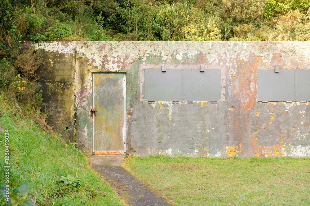 Poster Old Historic WWII Bunker Entrance in New Zealand – Forgotten War ...