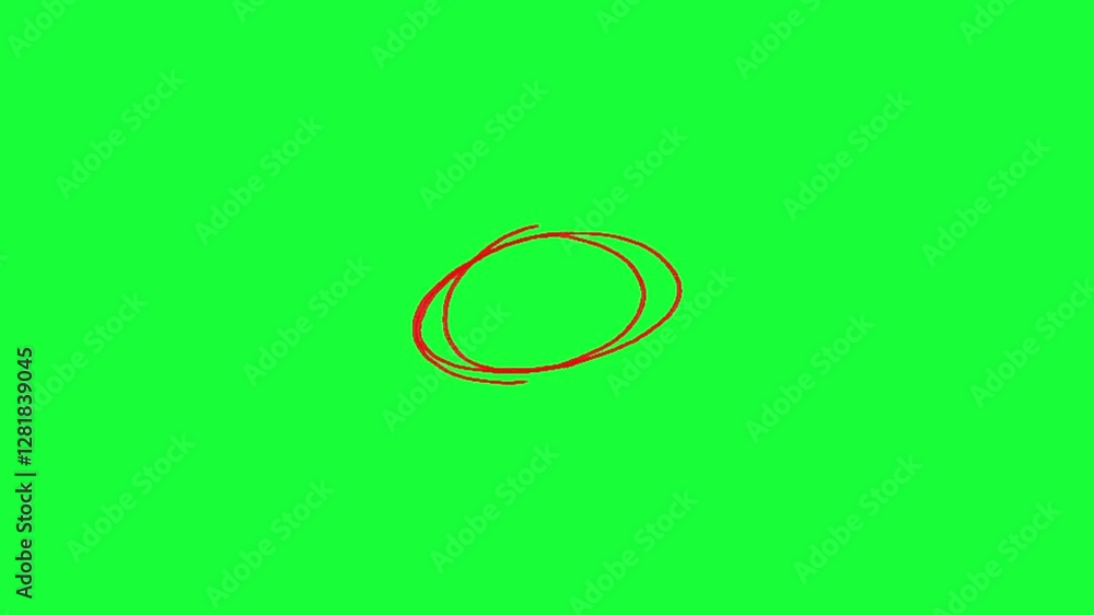 Circle frame hand drawing, round selection, circle drawing animation ...