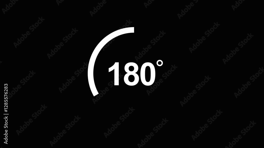 180 degree view icon animation, Icon 180° animation with optional lama ...