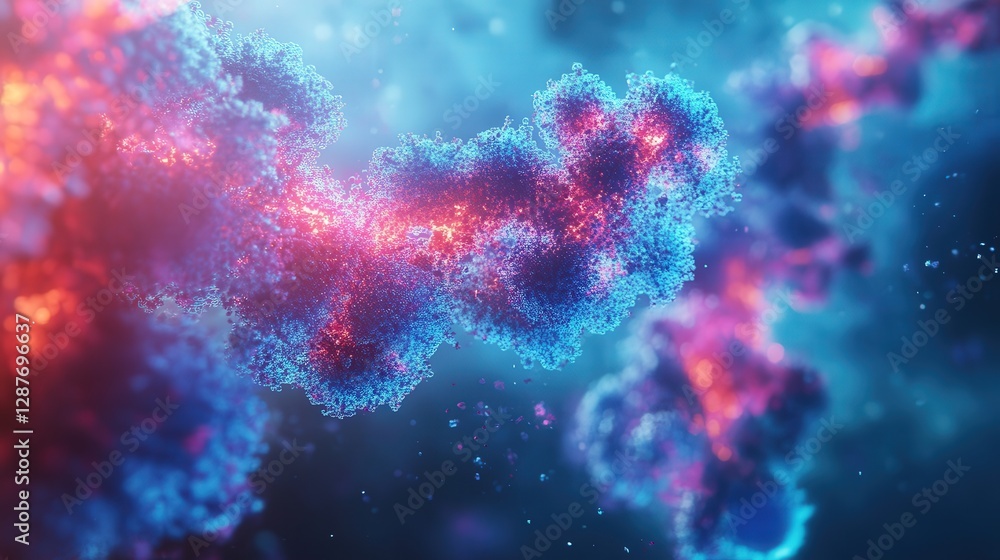 Poster RNA polymerase in transcription, emphasizing its interaction ...