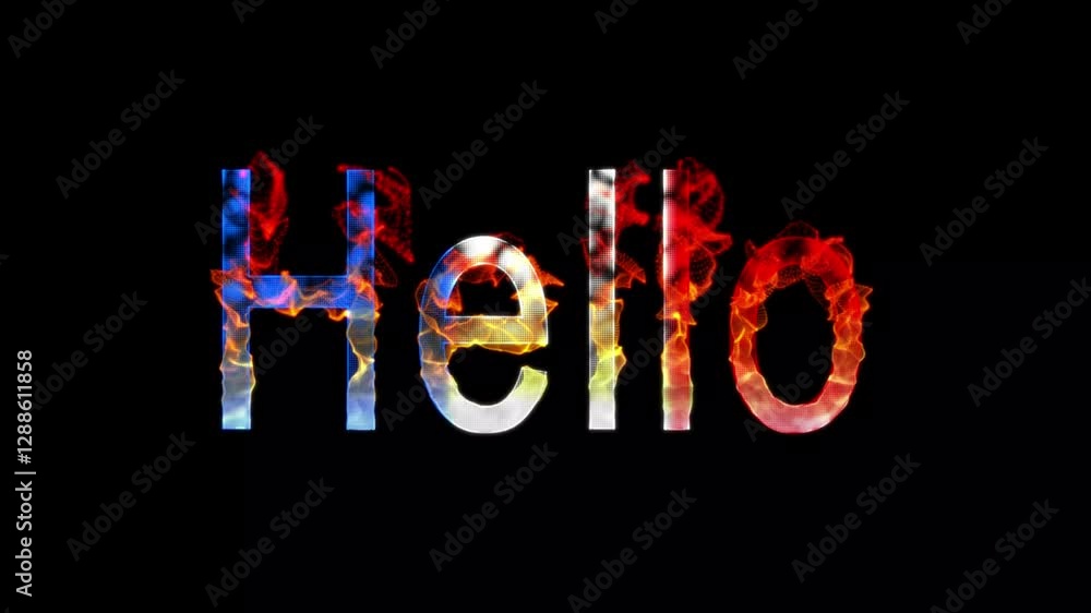 HELLO. Modern calligraphy script word hello. Hand-drawn cursive font text - hello. Vector ...